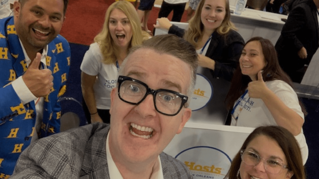 Giving a Hand at IMEX, Vegas - Lightbulb Teams